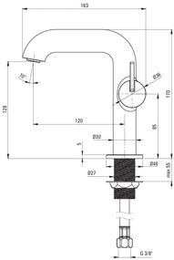 Deante Washbasin tap, s rectangular spout