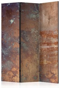 Paraván Rusty Plate Dekorhome 135x172 cm (3-dílný)