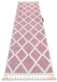 Dywany Luszczow Kusový koberec, běhoun BERBER TROIK růžová Rozměr koberce: 60 x 300 cm