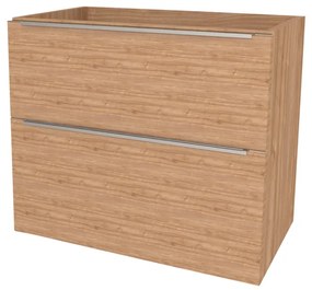 Mereo Mailo, koupelnová skříňka 101 cm, chrom madlo, Multidecor, Light Select Walnut CN592SLSW1