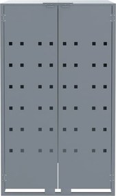 Box na 5 popelnic šedý 345 x 79 x 117 cm ocel 3279990