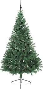 Umělý osvětlený vánoční stromeček Zelená 240 cm PVC 3397038