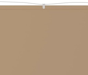 148411 vidaXL Vertikální markýza taupe 140 x 420 cm oxfordská látka