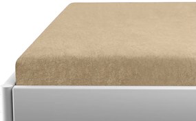 Froté prostěradlo do dětské postýlky cappuccino 60x120 cm