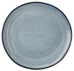 Bloomingville Dezertní talíř Sandrine Blue 22,5 cm, modrá barva, keramika