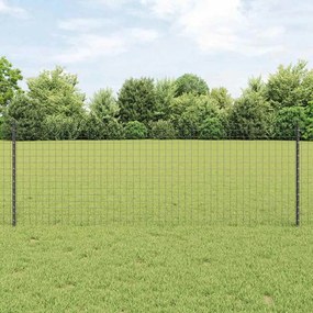 Zabudovaný plotový sloupek 44 ks Šedá 120 cm 3335935