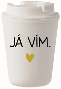 JÁ VÍM. - bílý termohrnek 300 ml