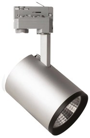 LED spot Marco pro 3fáz. lištu, stříbrný 4 000K