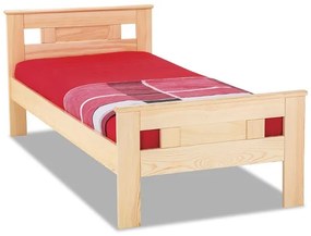 Krajča Jednolůžková postel z masivu Erika 80 x 200 cm Povrchová úprava: Barevný lak RAL, Druh dřeva: Borovice