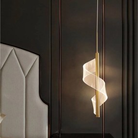 Toolight Toolight, LED stropní svítidlo 110cm, 3.6W, APP1550-CP, zlatá, OSW-05477