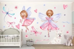 Dětská nálepka do pokoje pro dívky pohádkové víly 100 x 200 cm