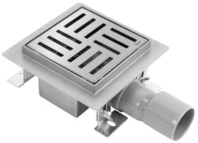 Rea, Odtokový žlab REA CROSS 120x120 Nickel Brush, REA-G6200