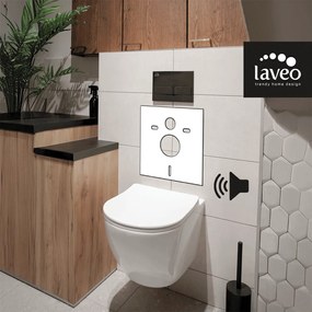Laveo Laveo, univerzální zvukově izolační podložka pro závěsné WC a bidet, bílá, LAV-AMT_610T