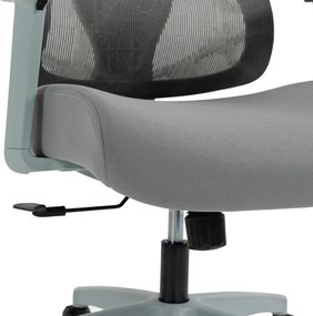 Ergonomická kancelářská židle COSMO - šedá síťovina / nosnost 150 kg