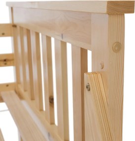 Patrová rozložitelná postel 90/140x200, přírodní, LUINI Kondela 0000235839