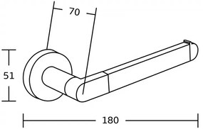 Mexen příslušenství, TIBER držák na wc papír, černá, 7050533-70