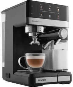 Sencor - Pákový kávovar espresso 1350W/230V černá/matný chrom