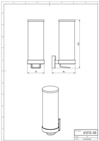 Novaservis - Zásobník na kosmetické tampony sklo Metalia 12 chrom, 0272,0