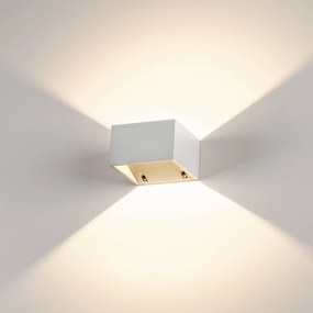 LA 232101 Venkovní svítidlo LOGS nástěnná bílá 230V/480mA LED 8W IP44 3000 - BIG WHITE (SLV)