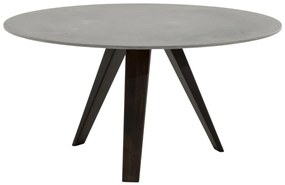 OnaDnes -20% Betonový kulatý jídelní stůl Cioata Tribeca 150 cm s kovovou podnoží
