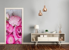 Fototapeta na dveře Růžové květy 95x205 cm