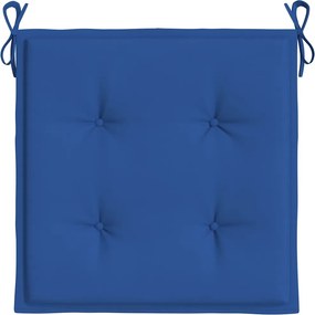 Podušky na zahradní židli 4 ks královsky modré 50x50x3cm oxford 314060