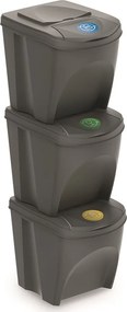 Odpadkový koš Prosperplast SORTIBOX 3 x 25 l šedý [611338]