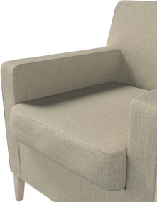 Potah na křeslo IKEA Karlstad barva béžová látka pletený vzor