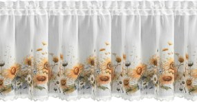 KRÁTKÁ ZÁCLONA NA PÁSCE SUNFLOWER 150X40 CM KVĚTY