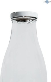 Láhev na mléko, aviváž hnědá FRANC 500 ml s bílým šroubovacím víčkem