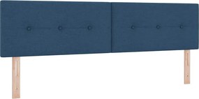 Postel s boxspringem s čelo Modrá 180 x 200 cm textil 3340044