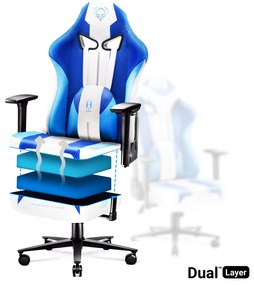 Látková herní židle X-Player 2.0.Normal size: frost white / bílá Diablochairs
