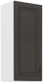 STL 40 cm skříňka horní jednodveřová STILO II (výška 90 cm) Barevné provedení STILO: Bílá / Jílově šedá