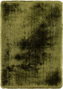 Kusový koberec jednobarevný Shaggy Plush zelený Rozměr: 140x200 cm