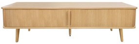 TV stolek v dekoru dubu v přírodní barvě 178x50x40 cm Rove – Woodman