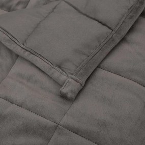 Zátěžová deka šedá 152 x 203 cm 7 kg textil 3154837