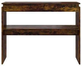 Konzolový stolek kouřový dub 102 x 30 x 80 cm kompozitní dřevo