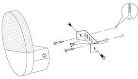 Eglo 96041 - LED nástěnné svítidlo METRASS 1 1xLED/4,5W/230V