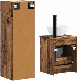 Sada koupelnového nábytku 2 ks Staré dřevo 33 x 34,5 x 100 cm 3406141