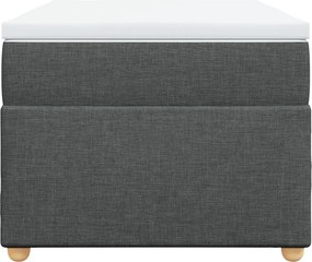 Box spring postel s matrací tmavě šedá 100 x 200 cm textil 3285353