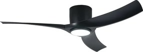 ZEVENTI - LED Stropní ventilátor ORBITO LED/24W/230V Wi-Fi Tuya černá + DO