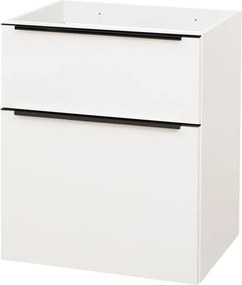 Mereo Mereo, Mailo, koupelnová skříňka 61 cm, bílá, dub, antracit, CN540SB