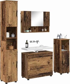 Sada koupelnového nábytku 4 ks Staré dřevo 35 x 30 x 192 cm 3393051
