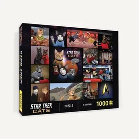 Chronicle Books Puzzle Star Trek kočky / 1000 dílků / od 9 let
