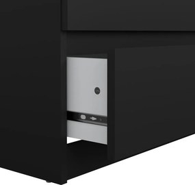 Komoda Simplicity 154 x 50 x 70 cm, černý mat