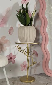 Odkládací stolek Birds 38 cm sklo zlatý