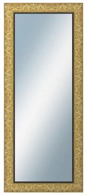 DANTIK - Zarámované zrcadlo - rozměr s rámem cca 50x120 cm z lišty PRAHA zlatá (2752)