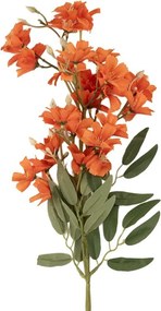 Dekorace větvička umělá květina s oranžovým květem - 10*10*72 cm