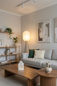 DOMEČEK CASETTA - Aroma difuzér a LED svíčka , bílá-matná