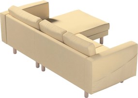 Potah na pohovku IKEA Norsborg 3-místná se šezlongem barva béžová látka lesklé, pletený vzor
